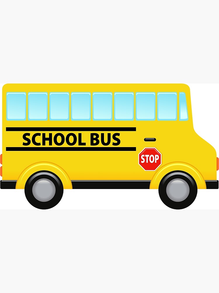 "8 Window School Bus" Poster for Sale by SpecialVectors | Redbubble