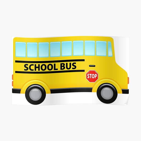 "8 Window School Bus" Poster for Sale by SpecialVectors | Redbubble