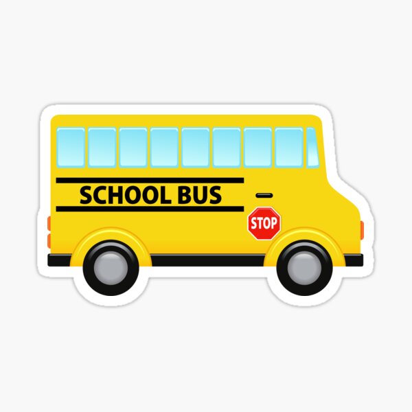 "8 Window School Bus" Sticker for Sale by SpecialVectors | Redbubble