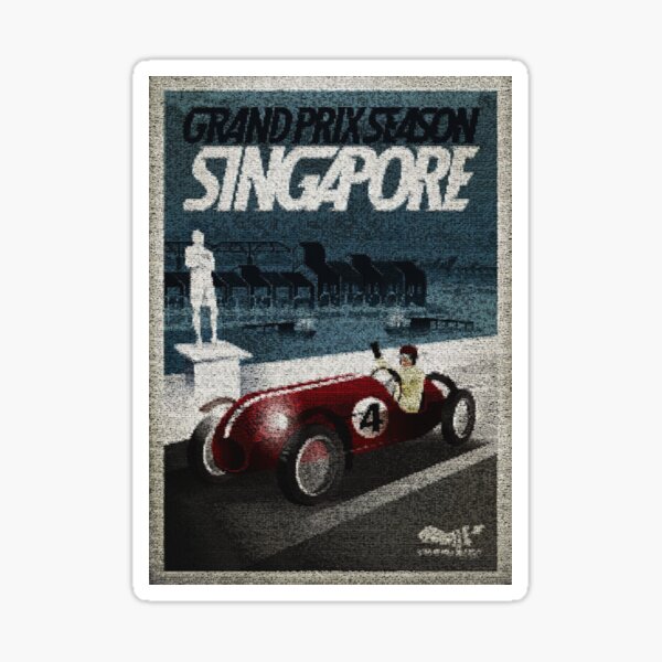 "singapore grand prix" Sticker for Sale by LucyDesign35 | Redbubble