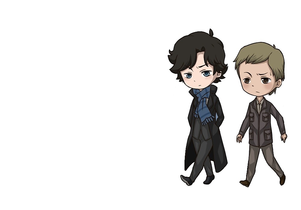 "Sherlock Holmes Cute Chibi" by shayapig | Redbubble
