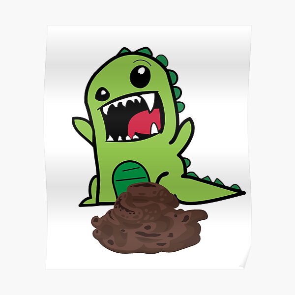 "Pooping Dragon" Poster for Sale by PositiveMarket | Redbubble