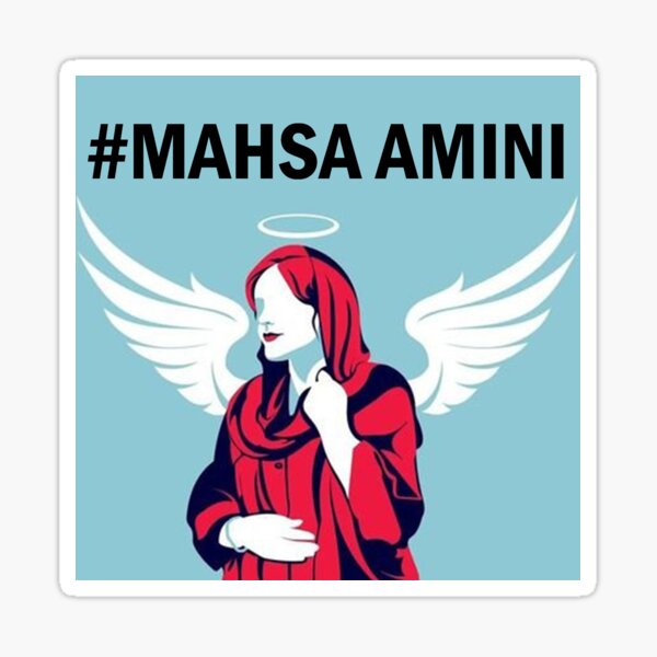 "Mahsaamini, MAHSAAMINI, Mahsa Amini, Iran" Sticker for Sale by HoTrend ...