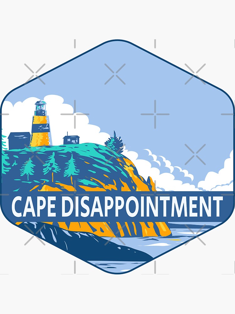 "Cape Disappointment Washington Souvenir" Sticker for Sale by Home ...