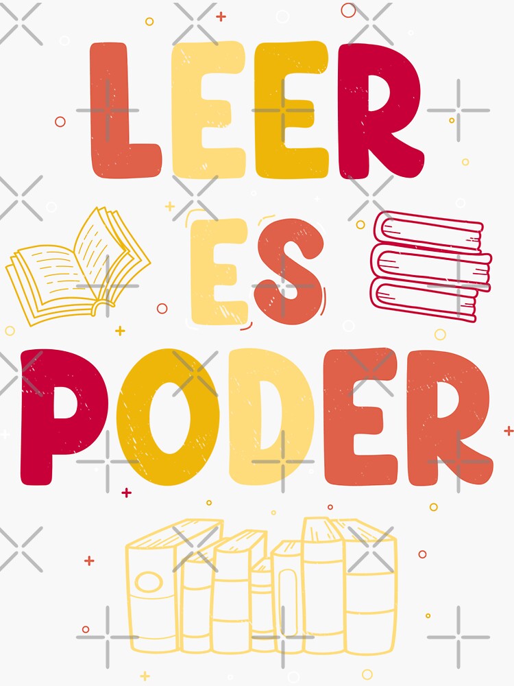 Leer Es Poder Groovy Spanish Teacher Bilingual Maestra Sticker For
