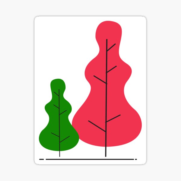 "Animated Trees" Sticker for Sale by wa2022 | Redbubble