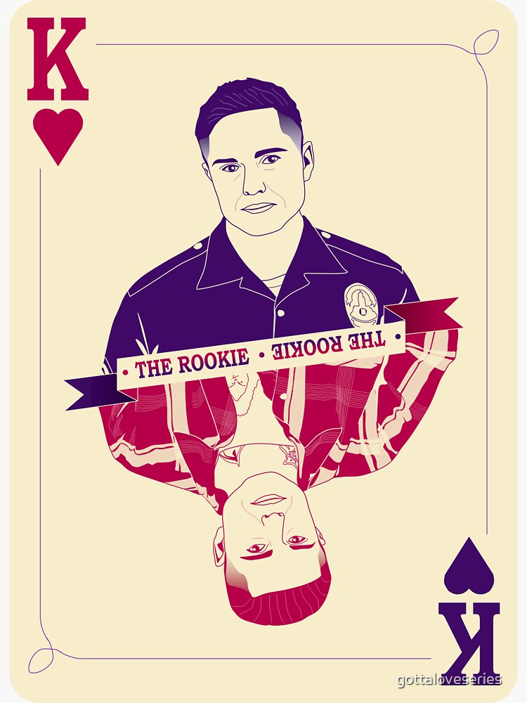 "Tim / Dim / Jake - King Playing Card | The Rookie" Sticker for Sale by ...