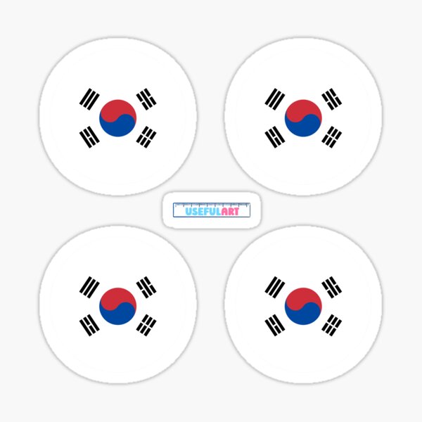 "SOUTH KOREA FLAG (Korean Flag)" Sticker for Sale by USEFULART-Shop ...
