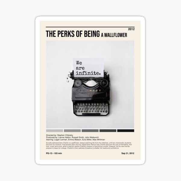 "The Perks of Being a Wallflower / 2012 (movie)" Sticker for Sale by ...