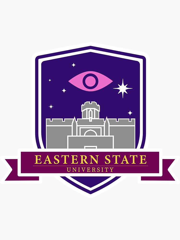 "Eastern State University" Sticker for Sale by syyntax | Redbubble
