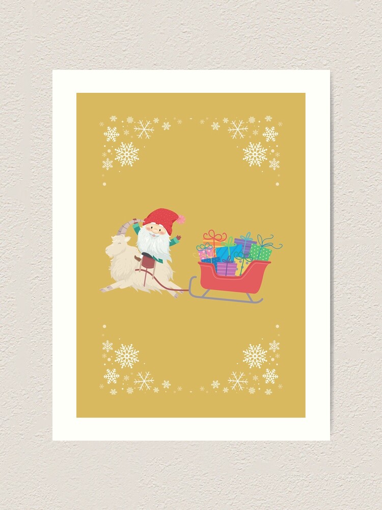 "Swedish Santa “Jultomten” with Swedish Yule Goat “Julbock”, Swedish ...