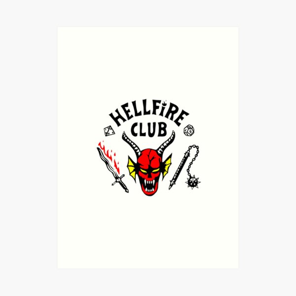"hellfire logo stranger things" Art Print for Sale by Kampretlu | Redbubble