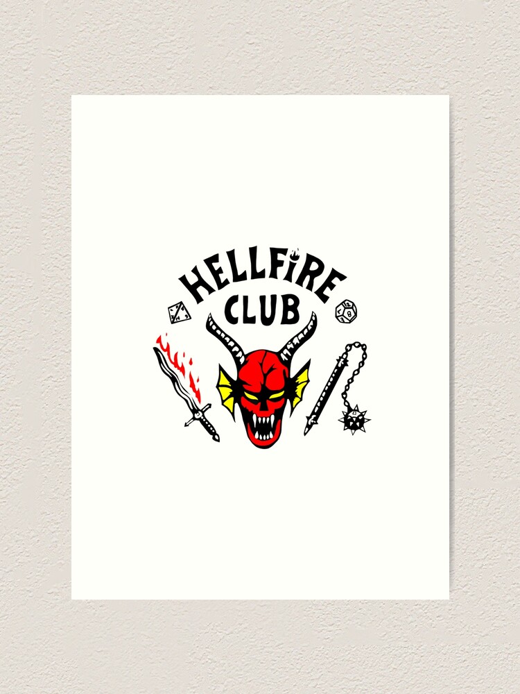 "hellfire logo stranger things" Art Print for Sale by Kampretlu | Redbubble