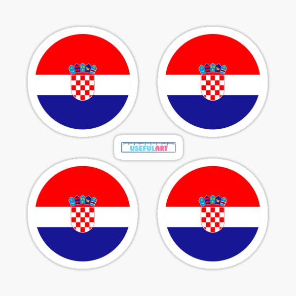 "CROATIA FLAG (Flag of Croatia)" Sticker for Sale by USEFULART-Shop ...