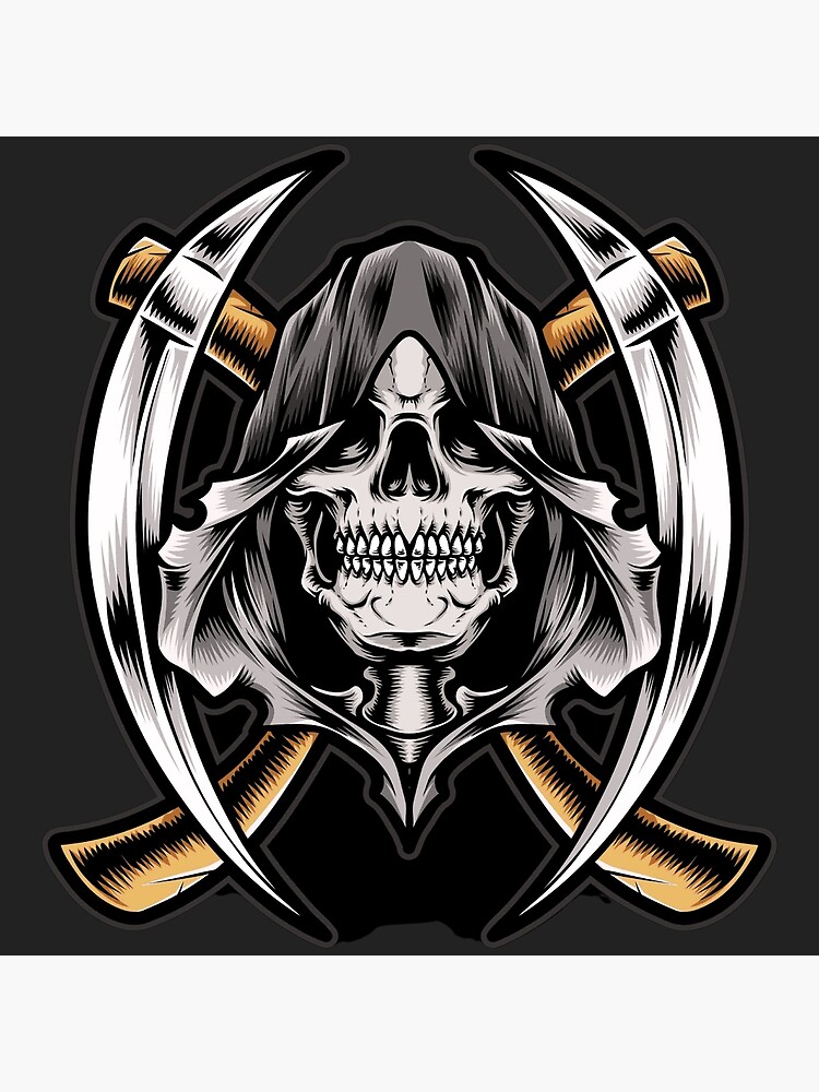 "Skeleton Reaper" Poster for Sale by JedyGau | Redbubble