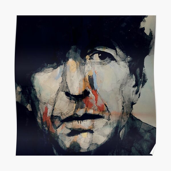 "Leonard Cohen " Poster for Sale by PaulLoveringArt | Redbubble