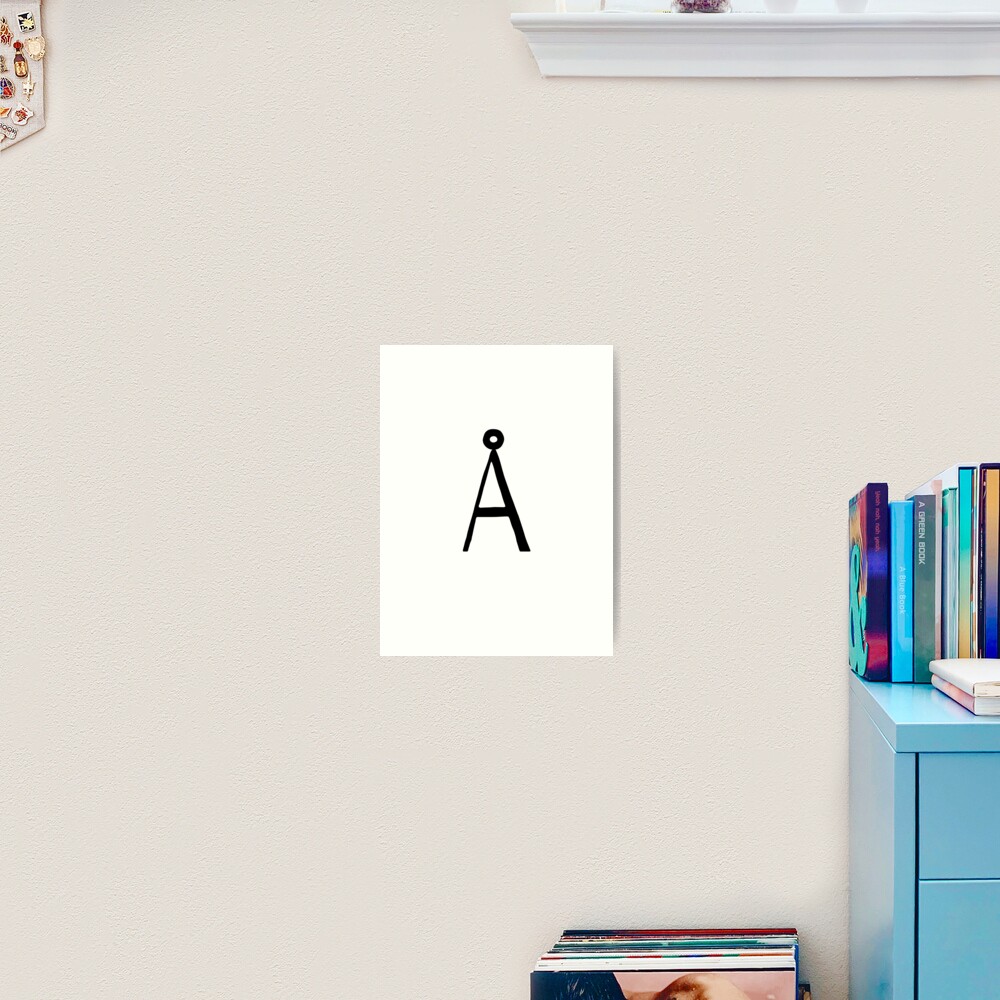 "Letter Å, Swedish, Danish, Finnish, Norwegian, alphabet letter " Art ...