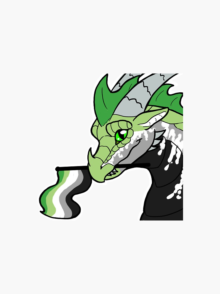 Dragon Aro Pride Sticker For Sale By Angelicgracelyn Redbubble