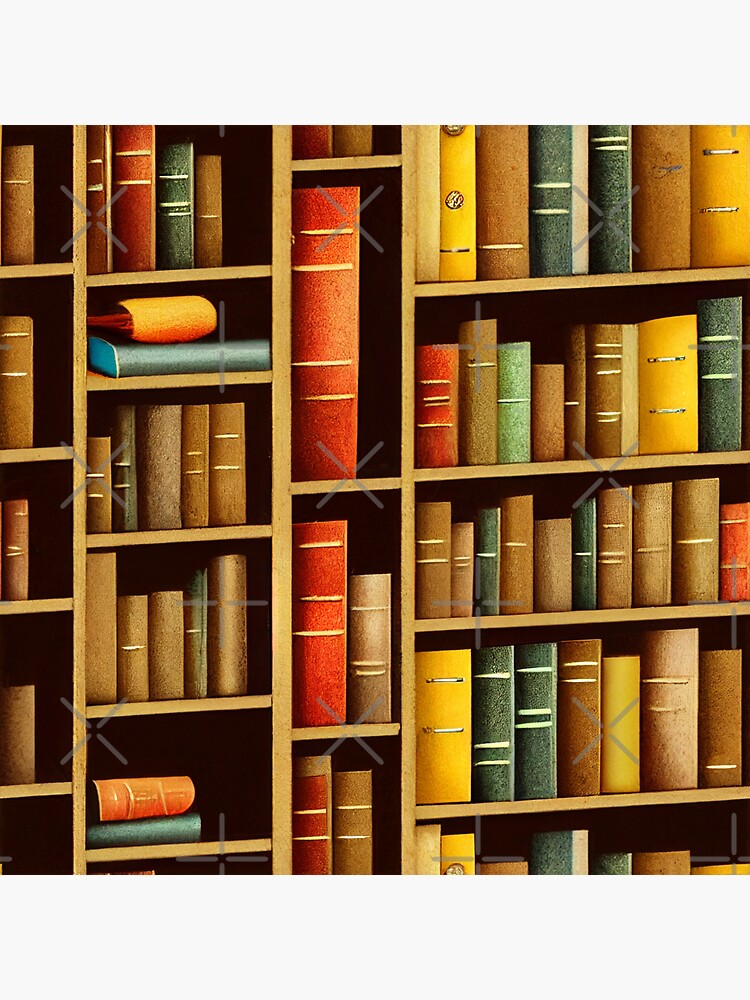 "Infinite library dark academia books" Sticker for Sale by ...