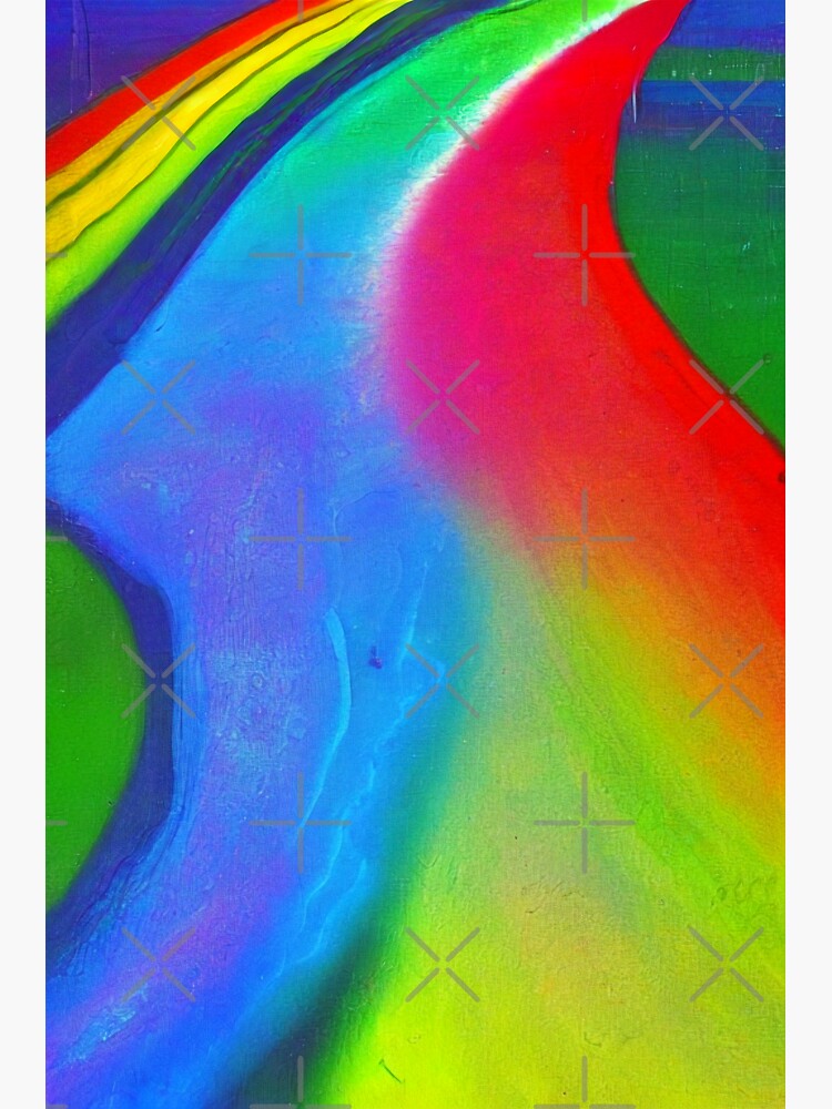 "Rainbow Flow Abstraction" Sticker for Sale by The-Artful-Eye | Redbubble
