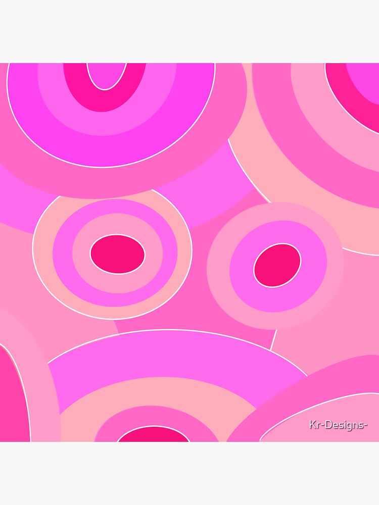 "Funky Pink Wallpaper " Sticker for Sale by Kr-Designs- | Redbubble