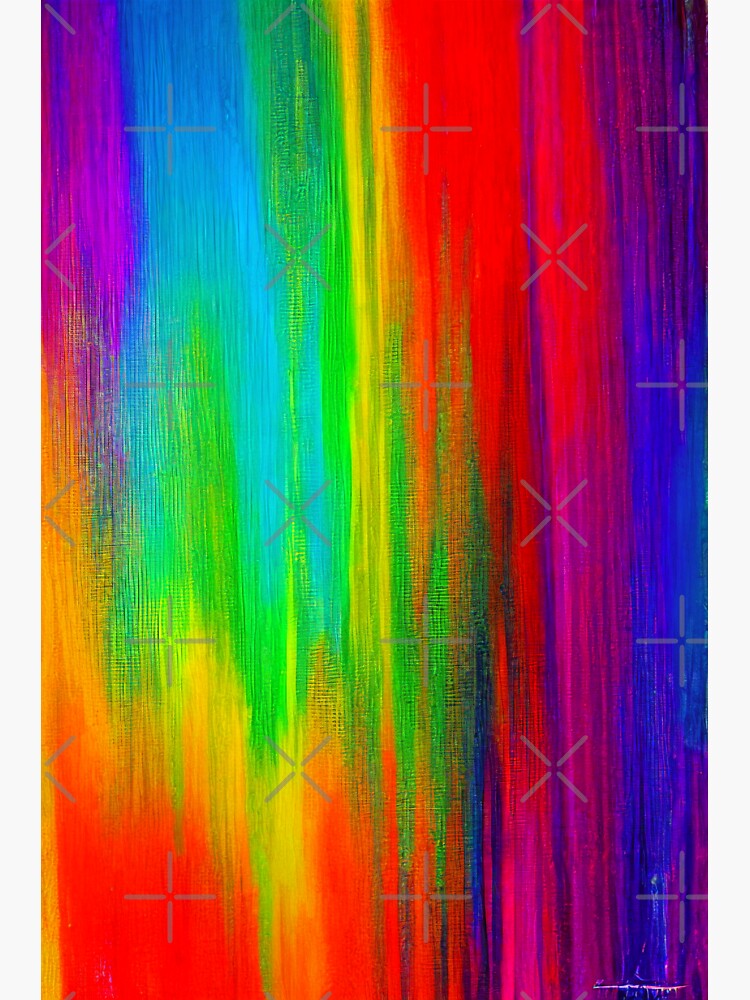 "Rainbow Flow Abstraction" Sticker for Sale by The-Artful-Eye | Redbubble