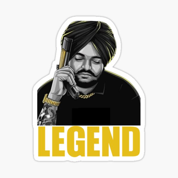 "Legend Sidhu Moose wala " Sticker for Sale by MileBry1 | Redbubble