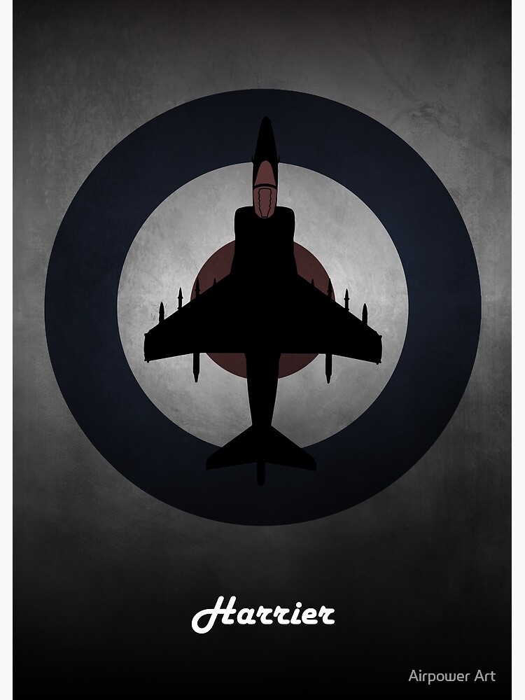 "Harrier RAF" Poster for Sale by aviationart | Redbubble