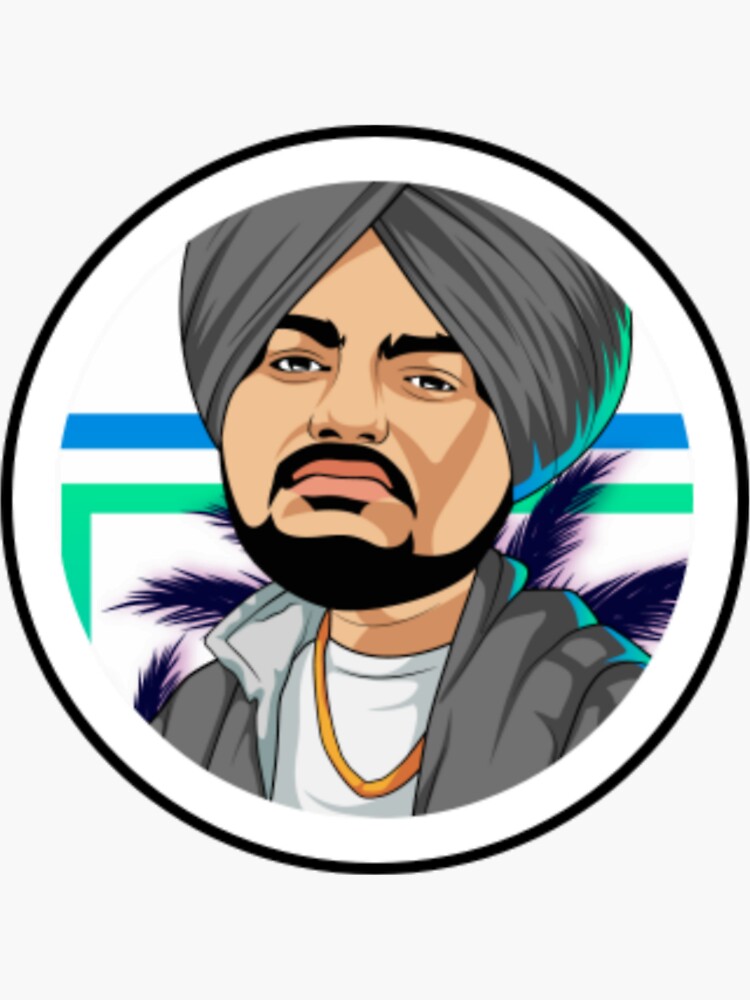 "Sidhu moose wala " Sticker for Sale by MileBry1 | Redbubble