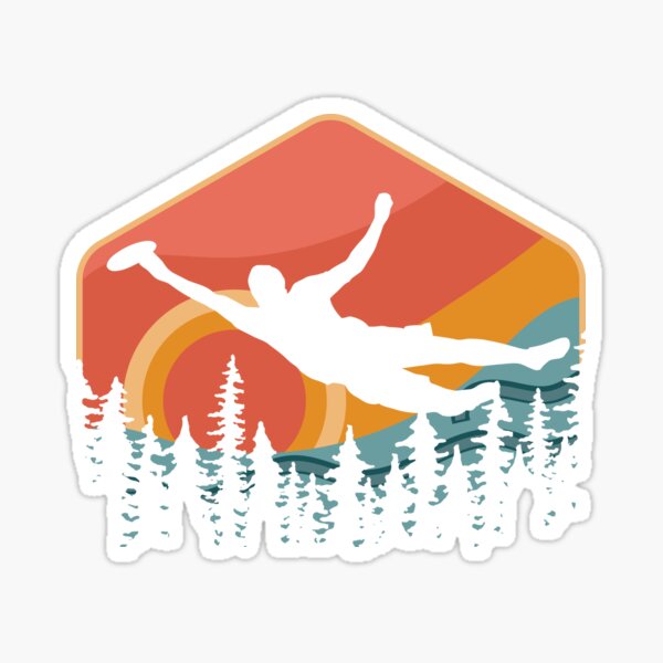 "Retro Ultimate Frisbee - Vintage Flying Disc Player" Sticker for Sale ...