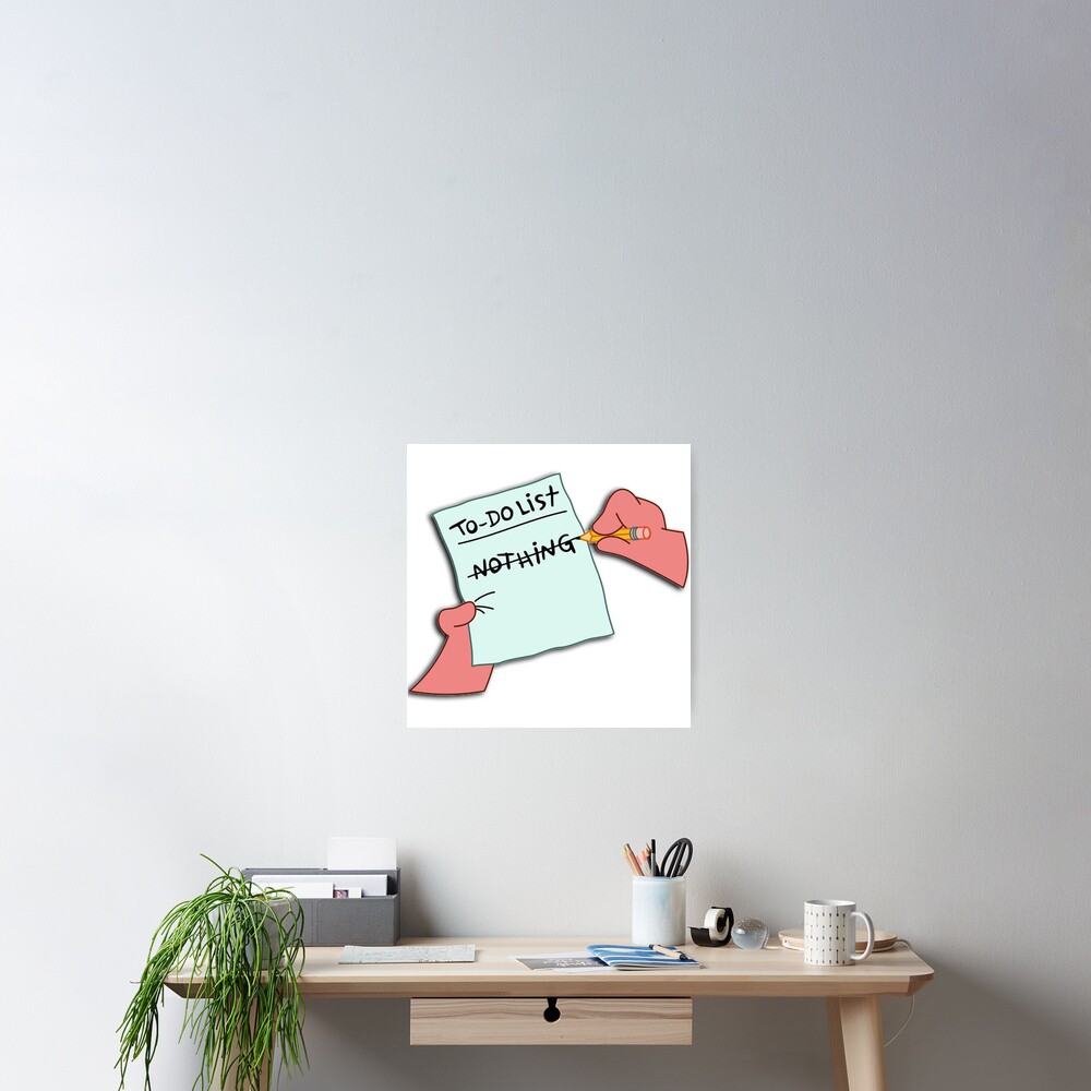 "To-Do List Nothing Meme" Sticker for Sale by martimmendes | Redbubble