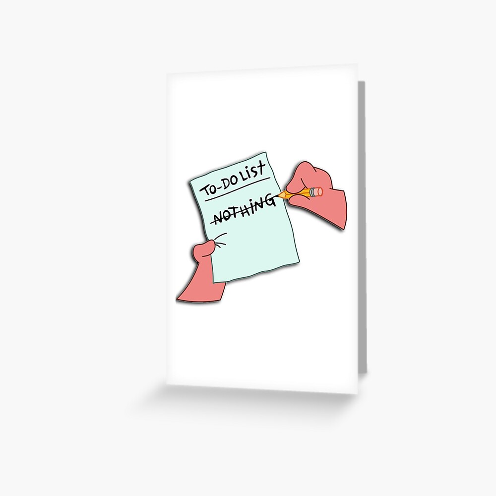 "To-Do List Nothing Meme" Sticker for Sale by martimmendes | Redbubble