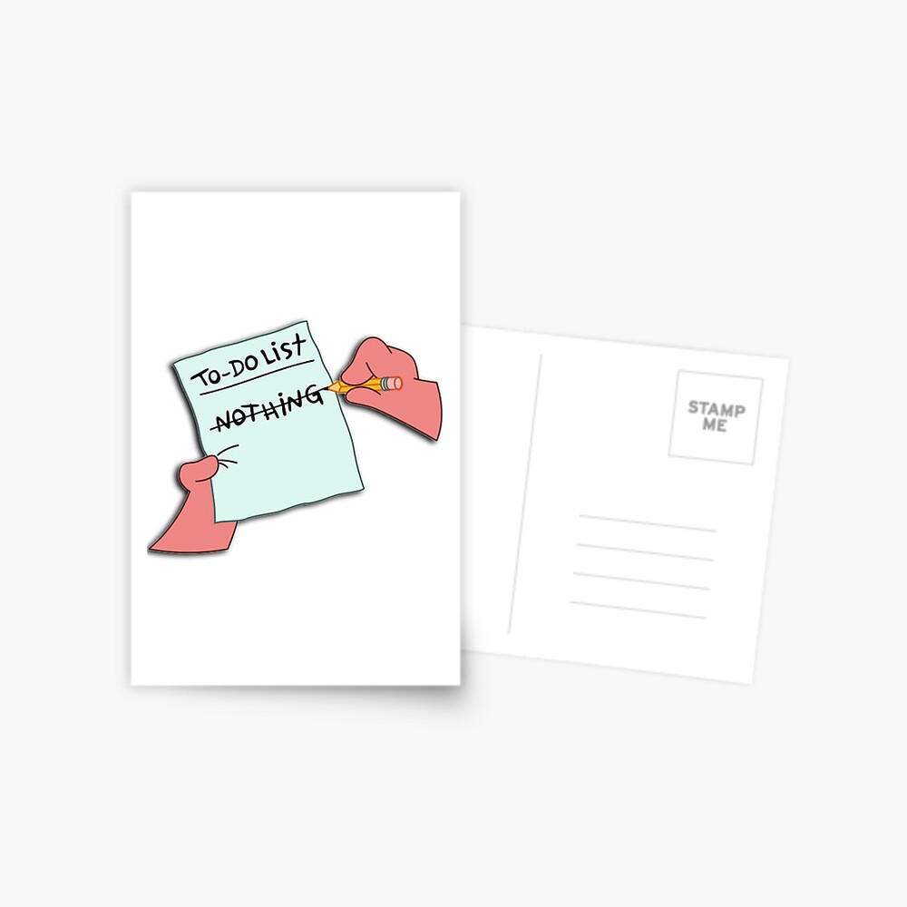"To-Do List Nothing Meme" Sticker for Sale by martimmendes | Redbubble