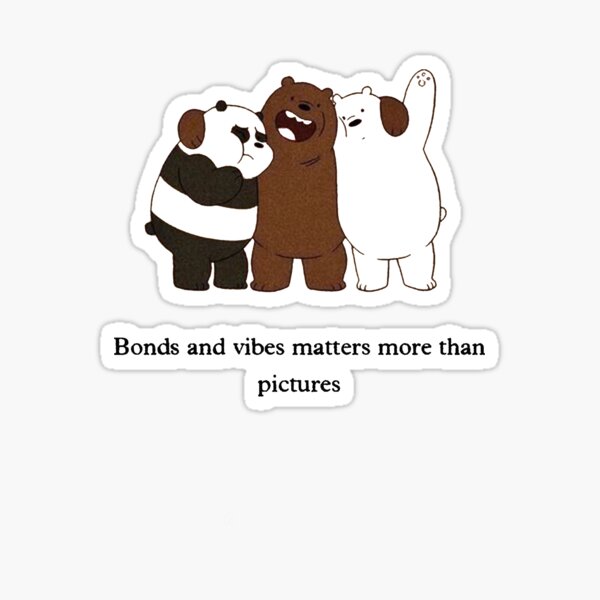 Pegatina «los divertidos lazos y vibraciones de los pandas importan más ...