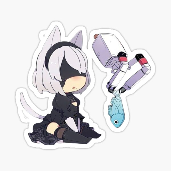 "nier automata anime" Sticker for Sale by samanthafans | Redbubble