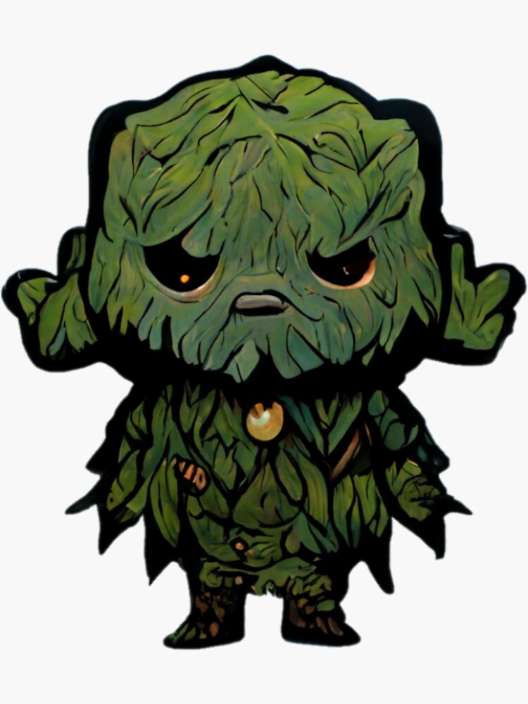 "Spooky Swamp Monster" Sticker for Sale by Mini-Creations | Redbubble