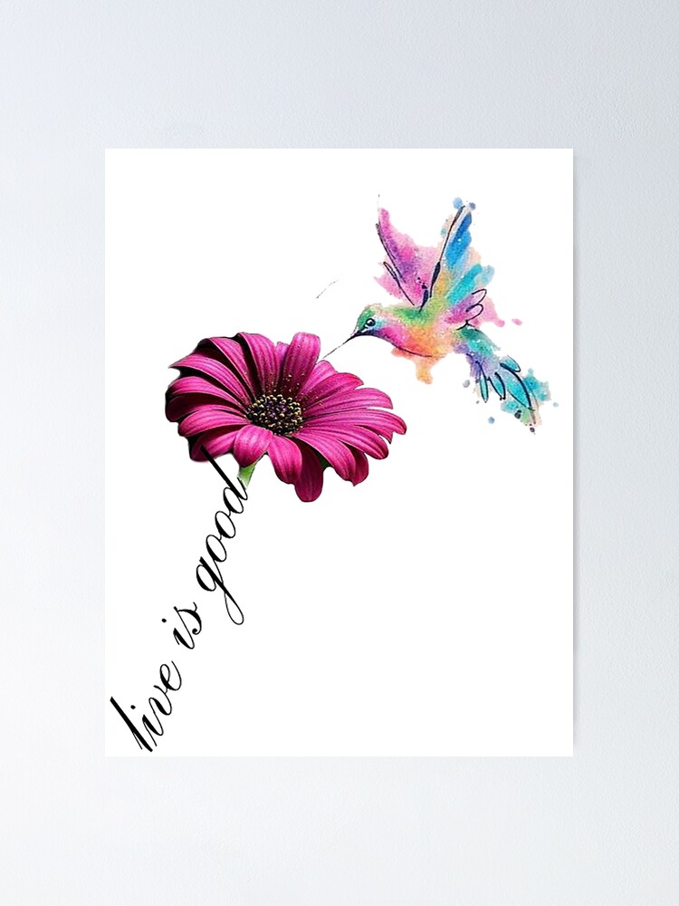 "live is good" Poster for Sale by AnouarMassaoudi | Redbubble