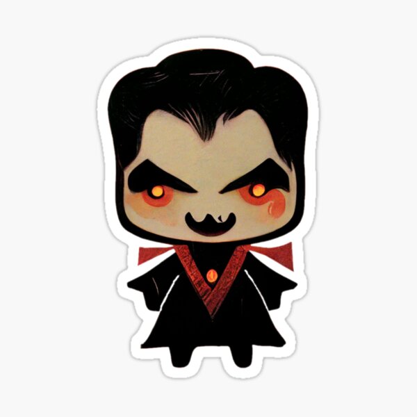 "Spooky Vampire" Sticker for Sale by Mini-Creations | Redbubble