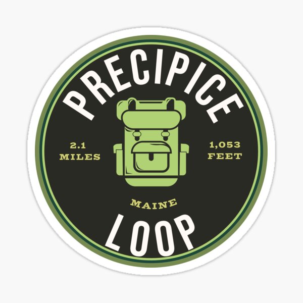 "Precipice Loop- Acadia National Park, Maine Hiking/Trail" Sticker for ...