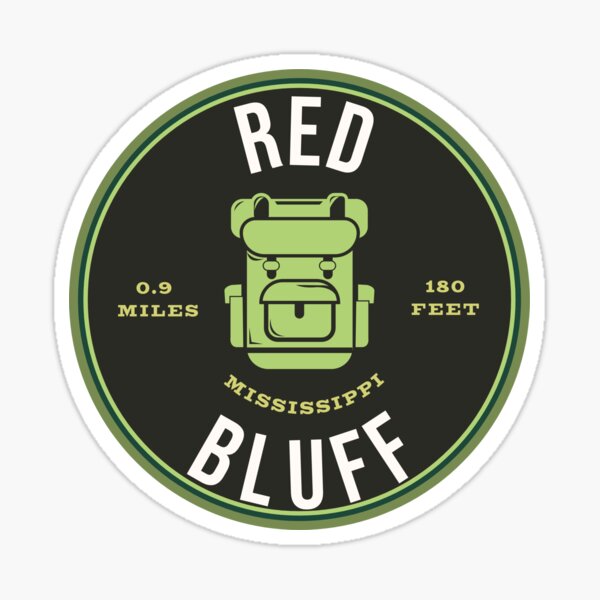 "Red Bluff- Foxworth, Mississippi Hiking/Trail" Sticker for Sale by ...