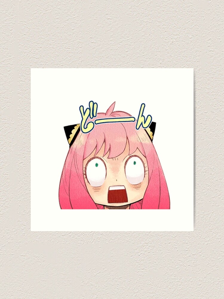 "Spy X Family Stickers Funny Cute Anya Forger Shocked and Surprised ...