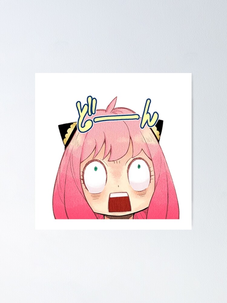 "Spy X Family Stickers Funny Cute Anya Forger Shocked and Surprised ...