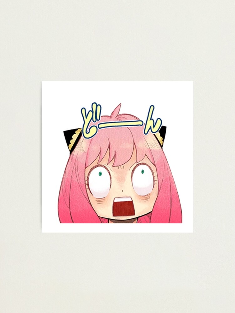 "Spy X Family Stickers Funny Cute Anya Forger Shocked and Surprised ...