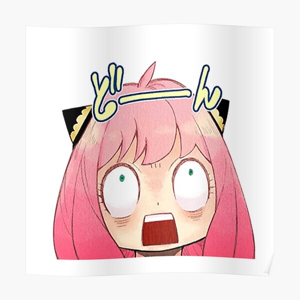"Spy X Family Stickers Funny Cute Anya Forger Shocked and Surprised ...