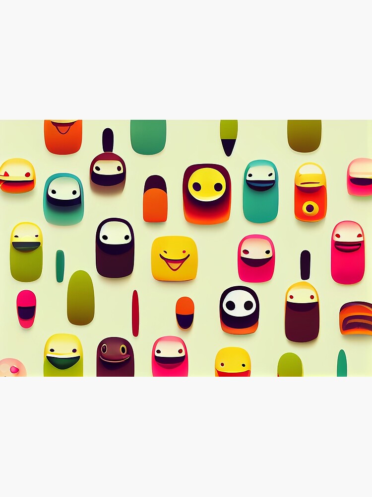 Character Emojis And Emoticons Created By Artificial Intelligence Poster For Sale By Created