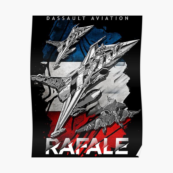 Póster «Avión de combate polivalente francés Dassault Rafale» de ...