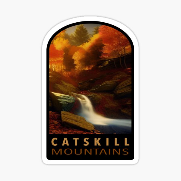 "Cool vintage design for Catskill Mountains New York" Sticker for Sale ...