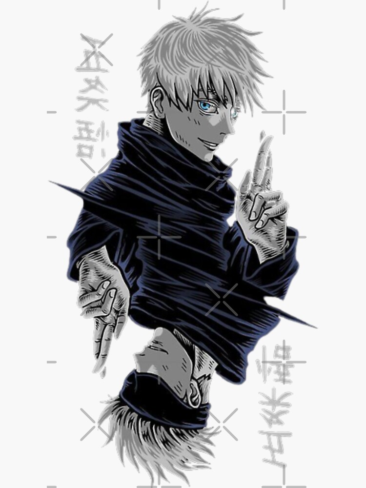 "Gojo Satoru flower field scene (only gojo)" Sticker for Sale by ...