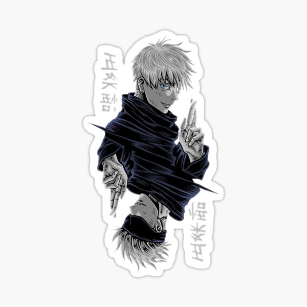 "Gojo Satoru flower field scene (only gojo)" Sticker for Sale by ...
