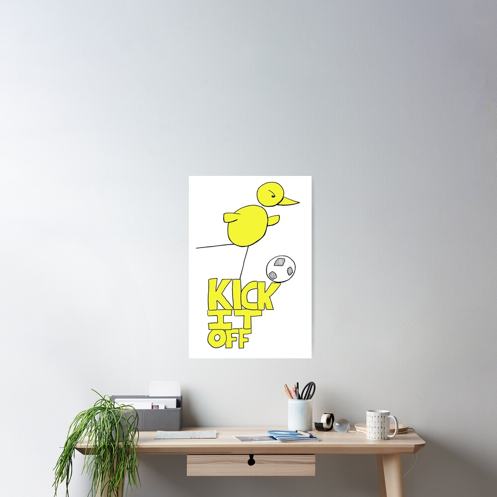 "Kick It Off - Cute NCFC Canary" Poster for Sale by CanaryFan | Redbubble